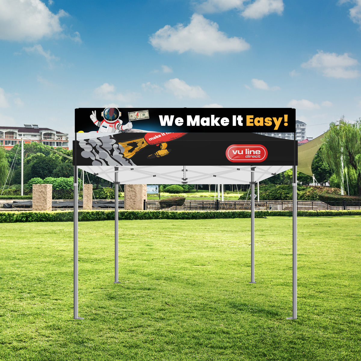 10'x10' TENT BILLBOARD BANNER | Vu Line Direct. Your Trusted Partner in ...