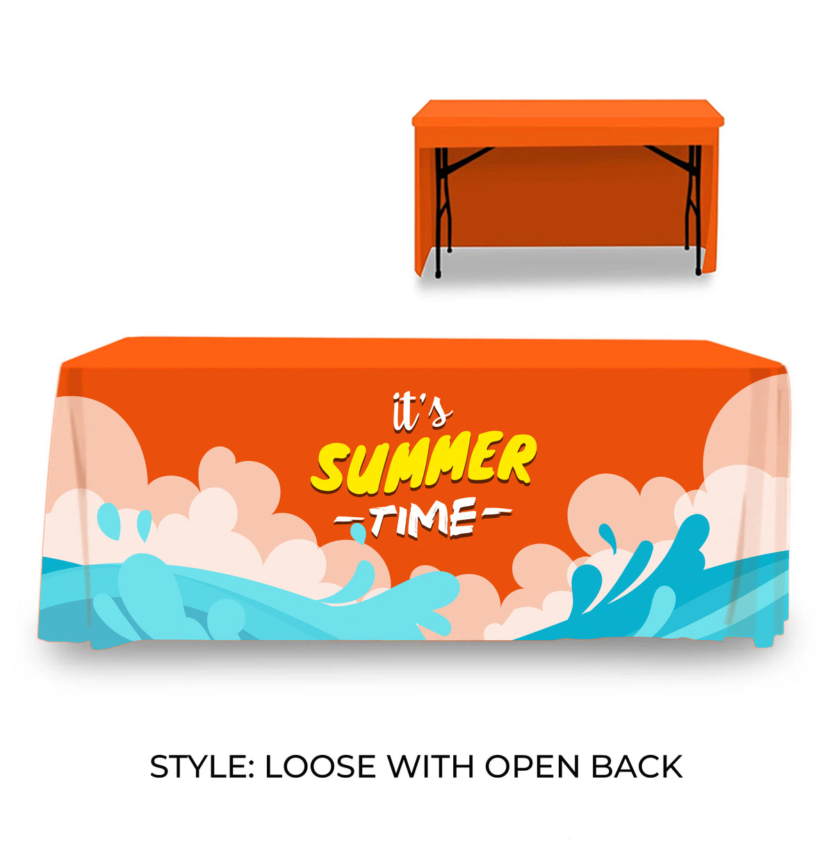 8’ Table Cover LOOSE | Vu Line Direct. Your Trusted Partner in Custom ...