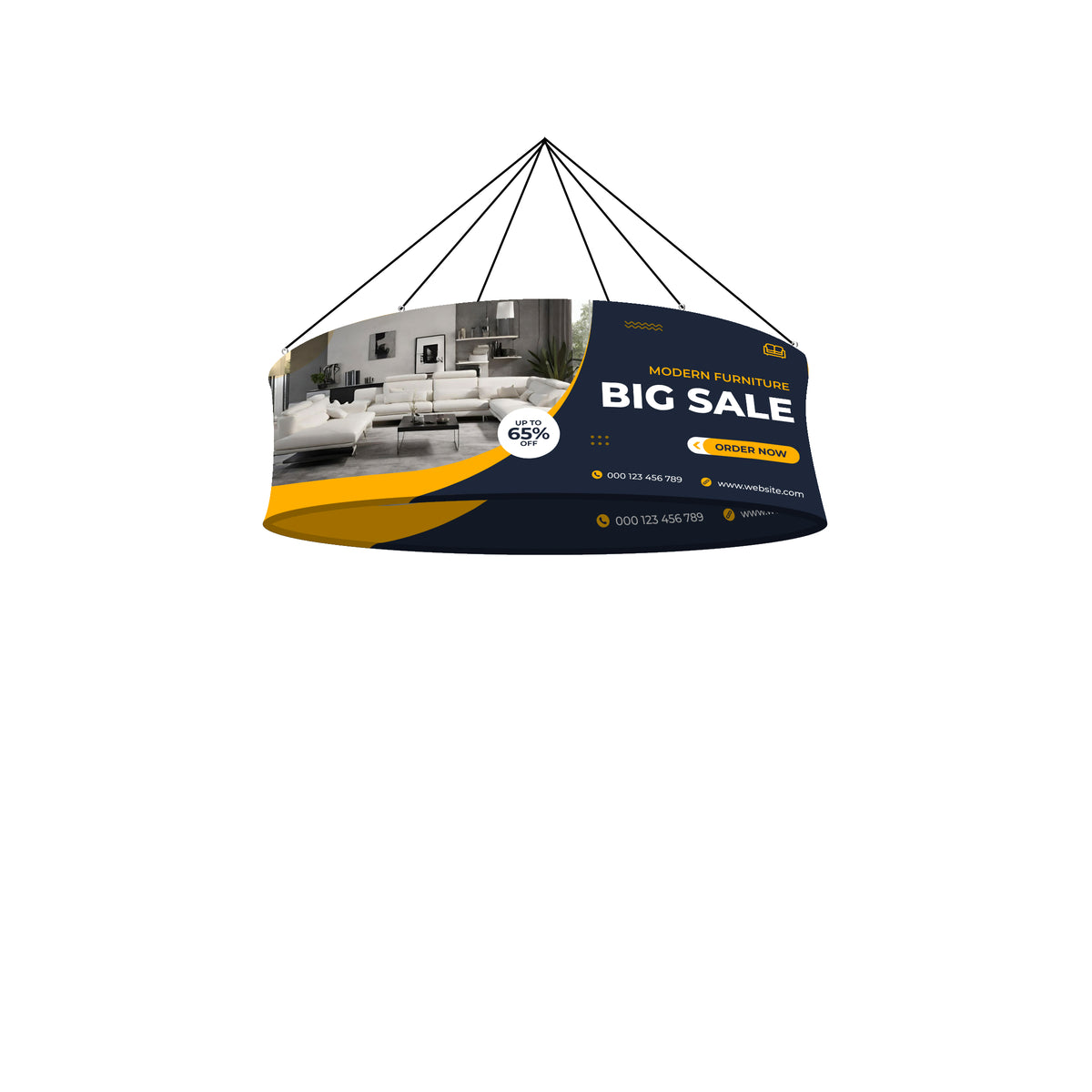10' Circle Hanging Sign | Vu Line Direct. Your Trusted Partner in ...