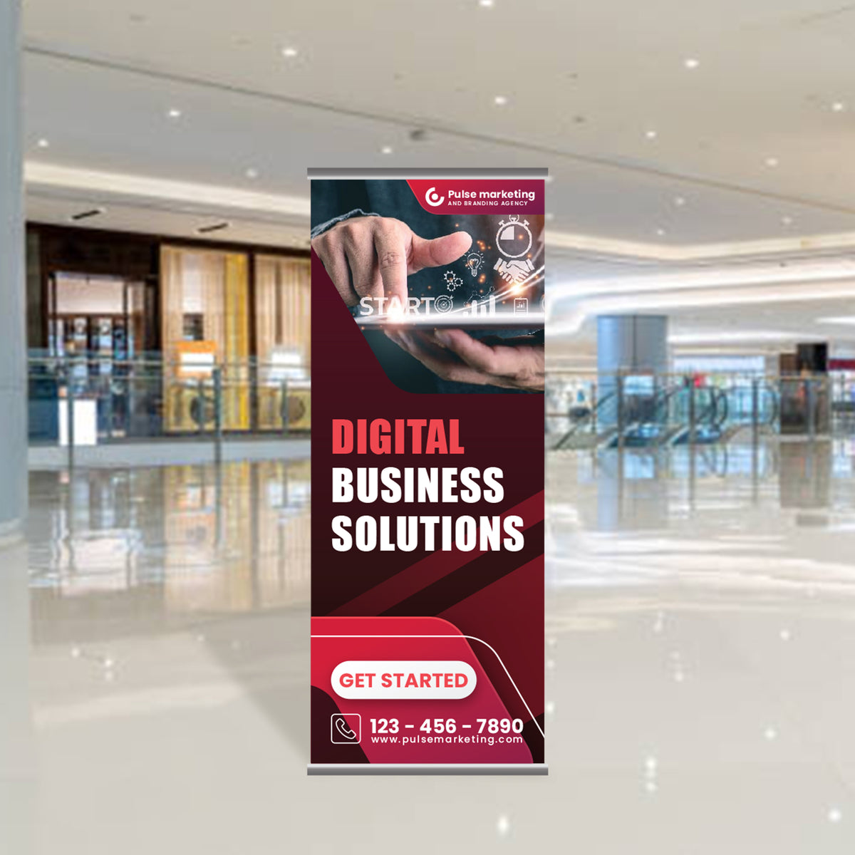 L-Shaped Banner Stand | Vu Line Direct. More Money in Your Rocket!