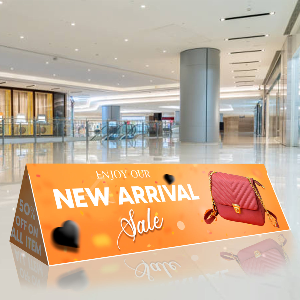 10' Triangle Banner Stand | Vu Line Direct. More Money in Your Rocket!