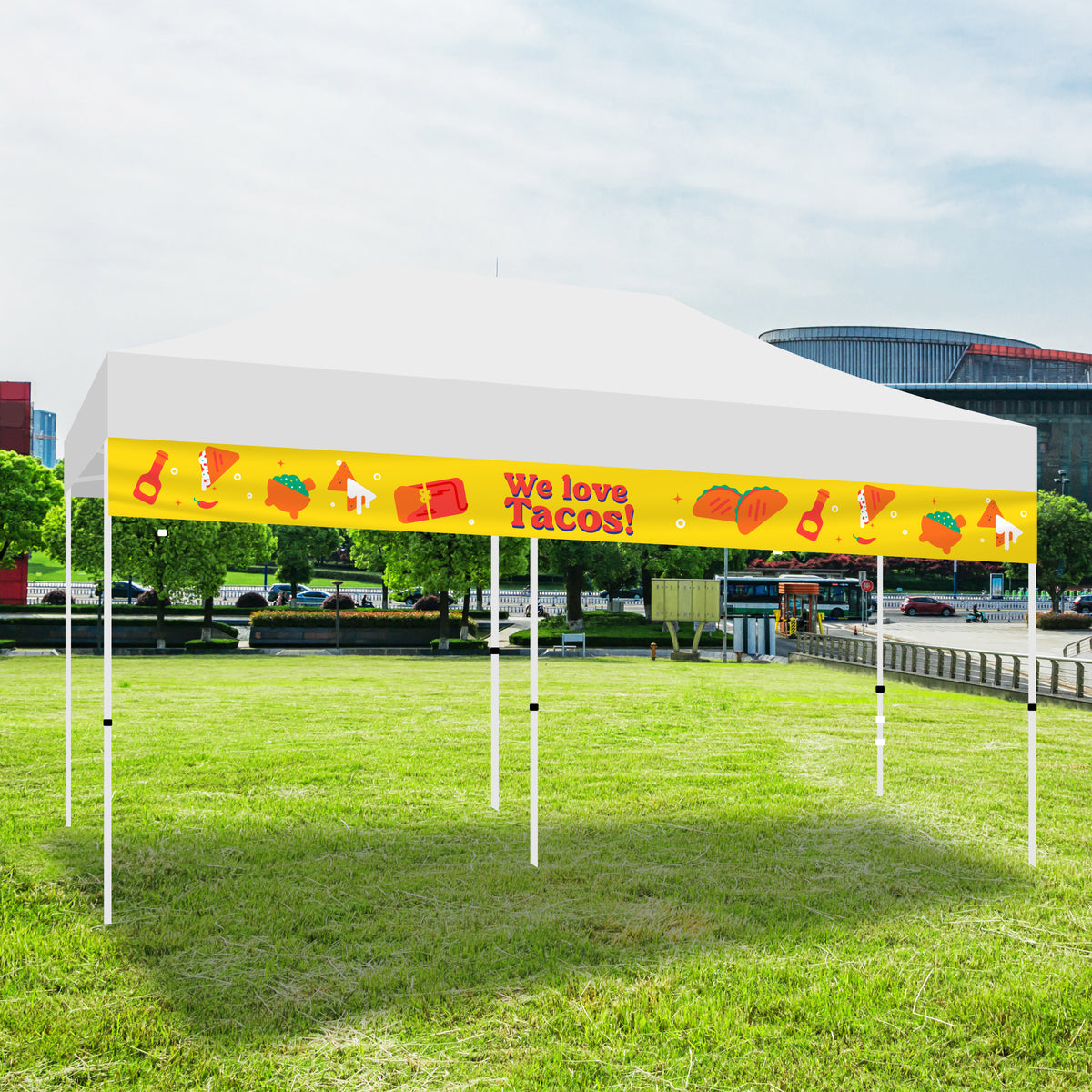 10x20 TENT VALANCE BANNER | Vu Line Direct. More Money in Your Rocket!