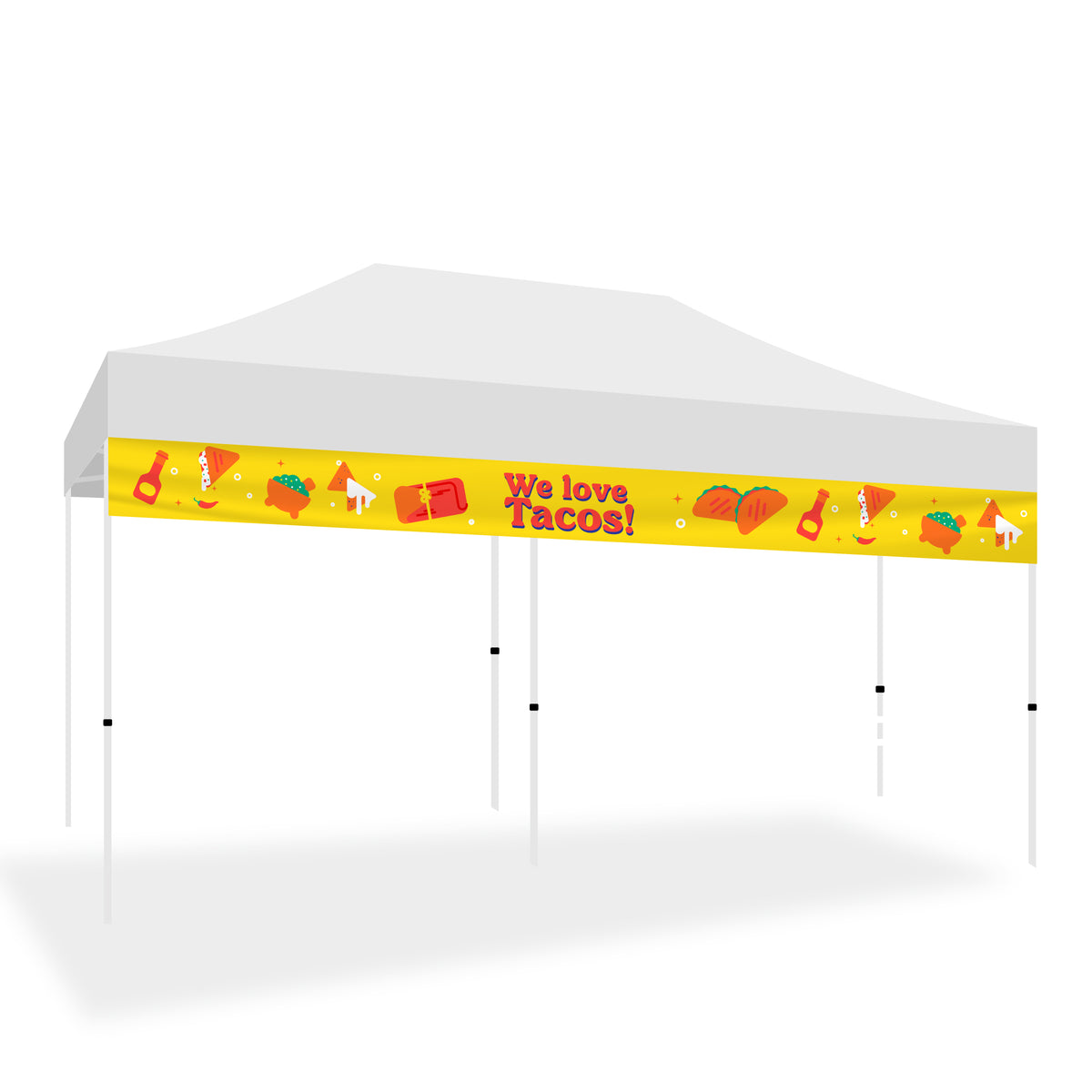 10x20 TENT VALANCE BANNER | Vu Line Direct. More Money in Your Rocket!