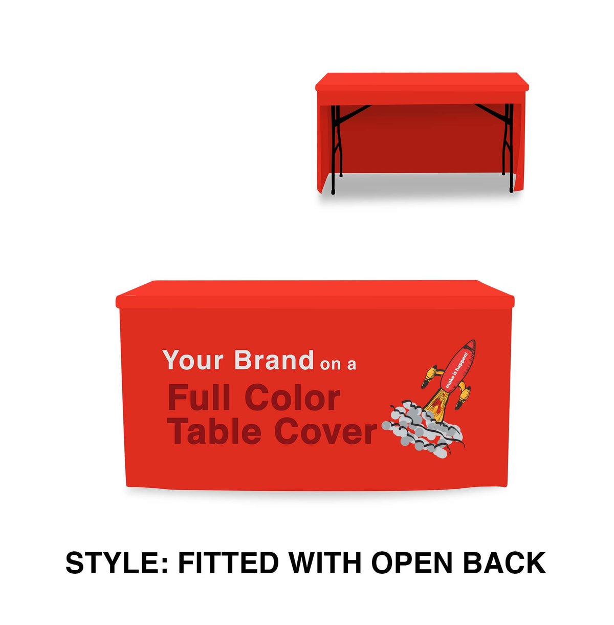 4’ Table Cover FITTED | Vu Line Direct. More Money in Your Rocket!