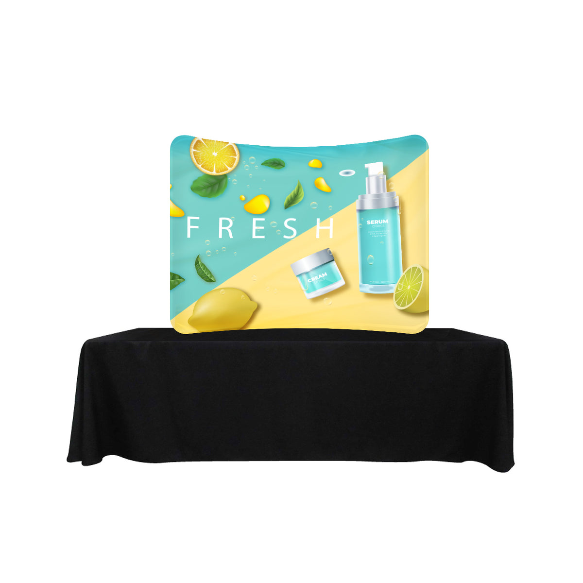 Curved Table Top Display | Vu Line Direct. More Money in Your Rocket!