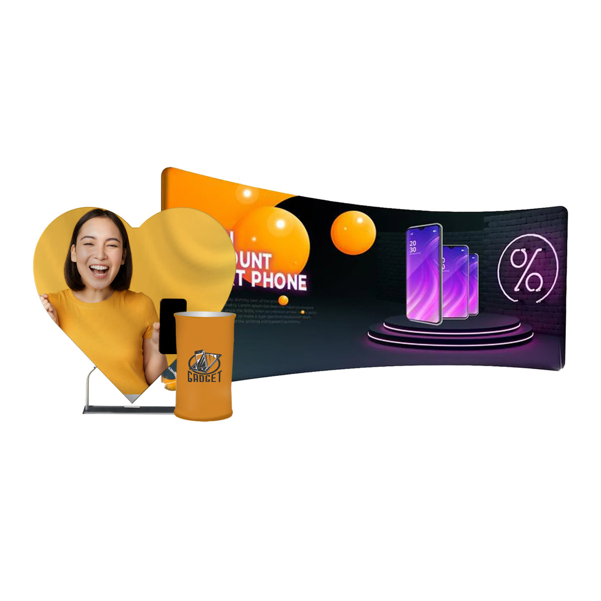 20’ Curved Backdrop Kit | Vu Line Direct. More Money in Your Rocket!